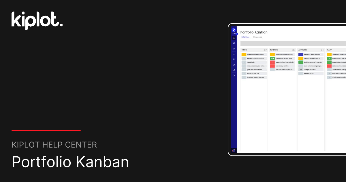 Portfolio Kanban | Kiplot Help Center